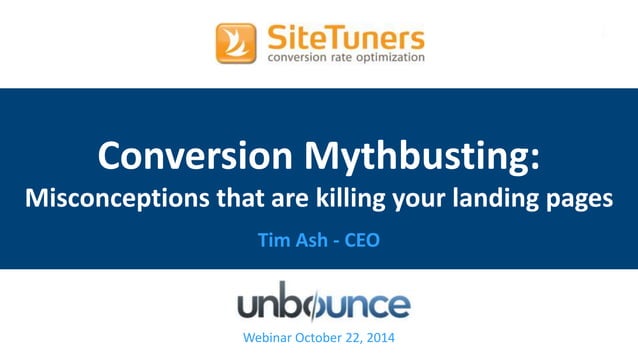 Conversion Mythbusting: Common Misconceptions That Are Killing Your Landing Pages | PPT