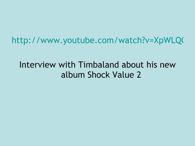 Timbaland album release | PPT