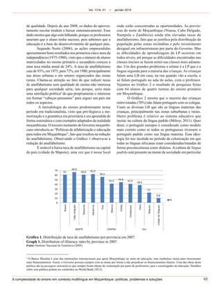 A complexidade do ensino em contexto multilíngue em Moçambique ...