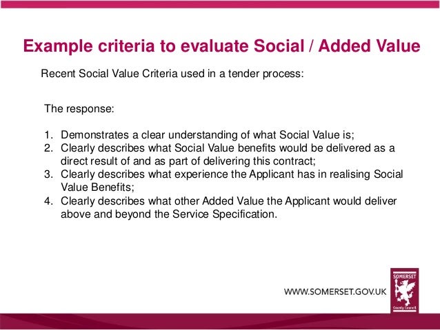 Social Value in Somerset