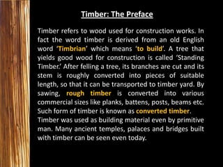 Timber_ Presentation at SVNIT, Surat | PPTX | Woodworking | Arts and Crafts