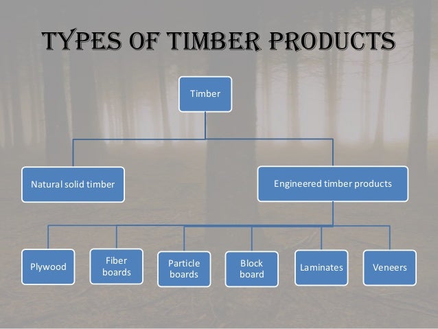 types of commercial Timber