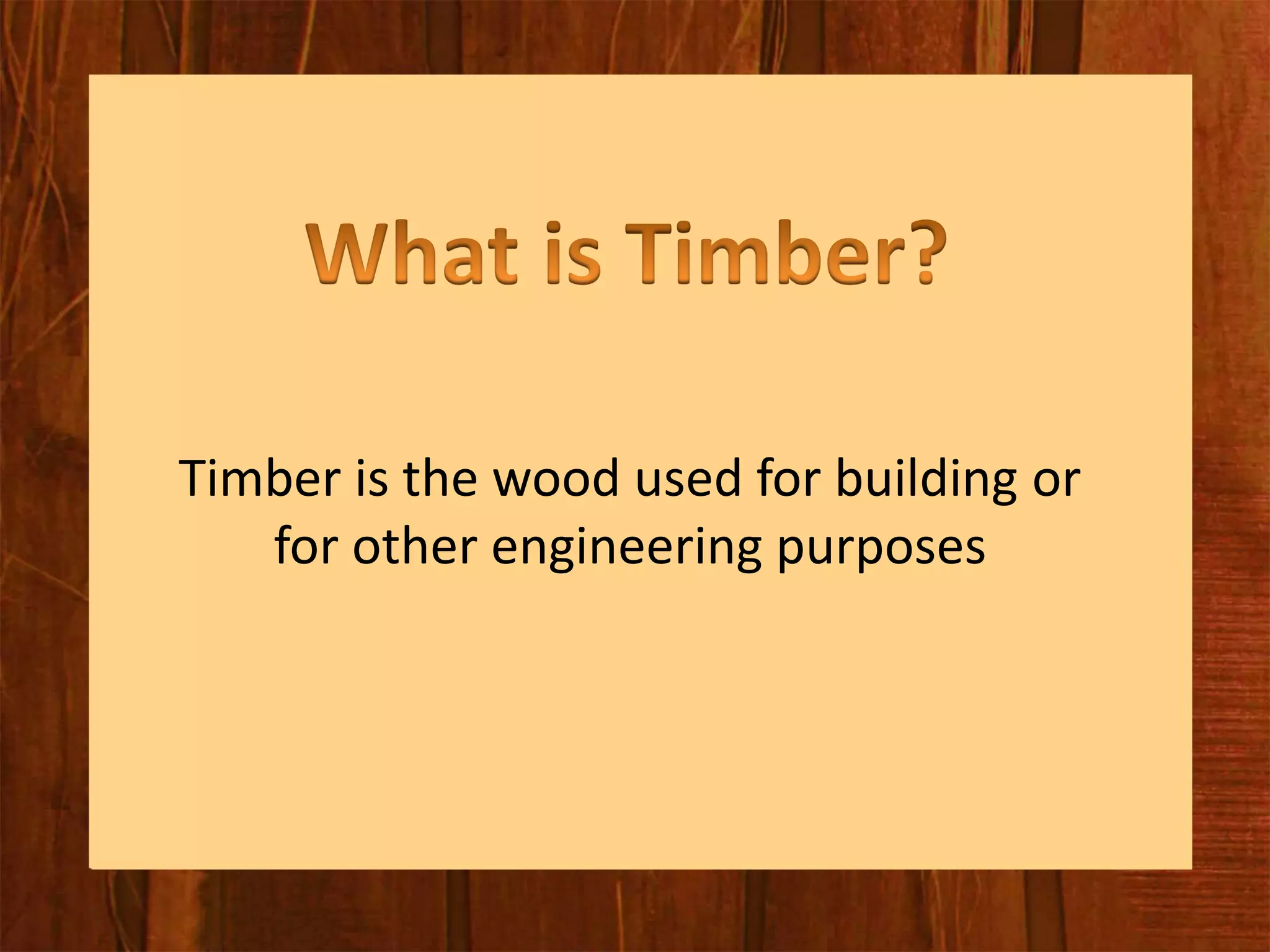 Timber | PDF