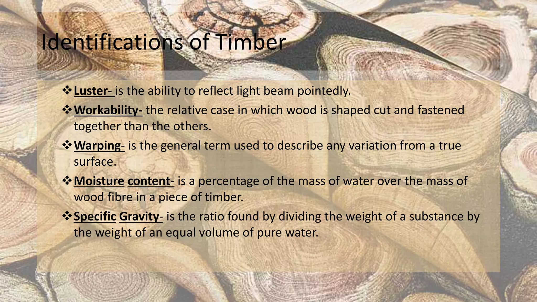 Timber- Building material | PPTX