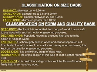 timber characteristics and defects | PPT