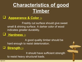 timber characteristics and defects | PPT