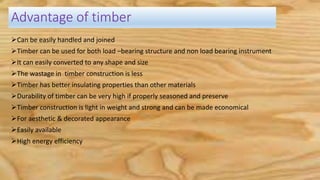 Timber- As a Building Material | PPT
