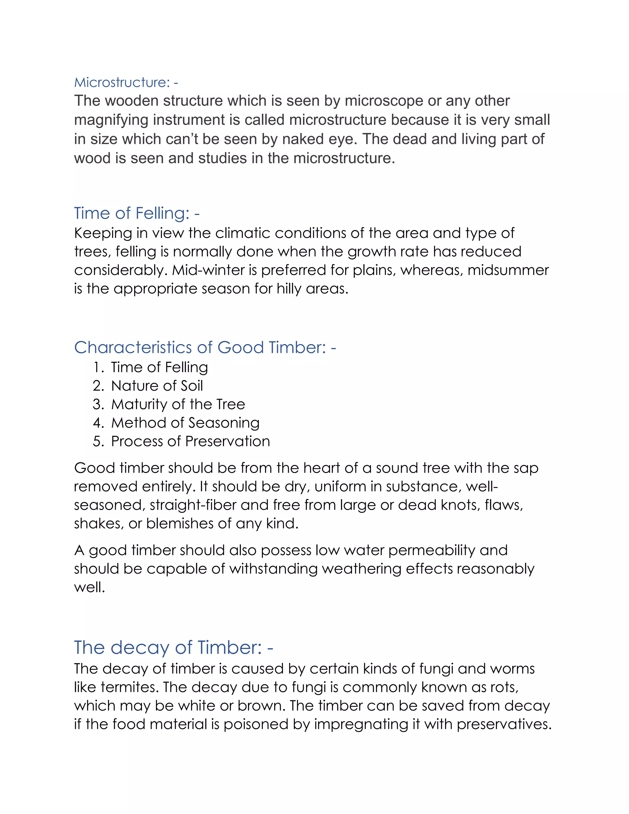 Timber and its Types | PDF