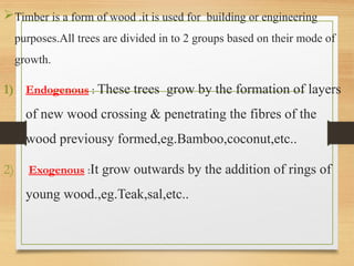 TIMBER its uses properties and defects.pptx