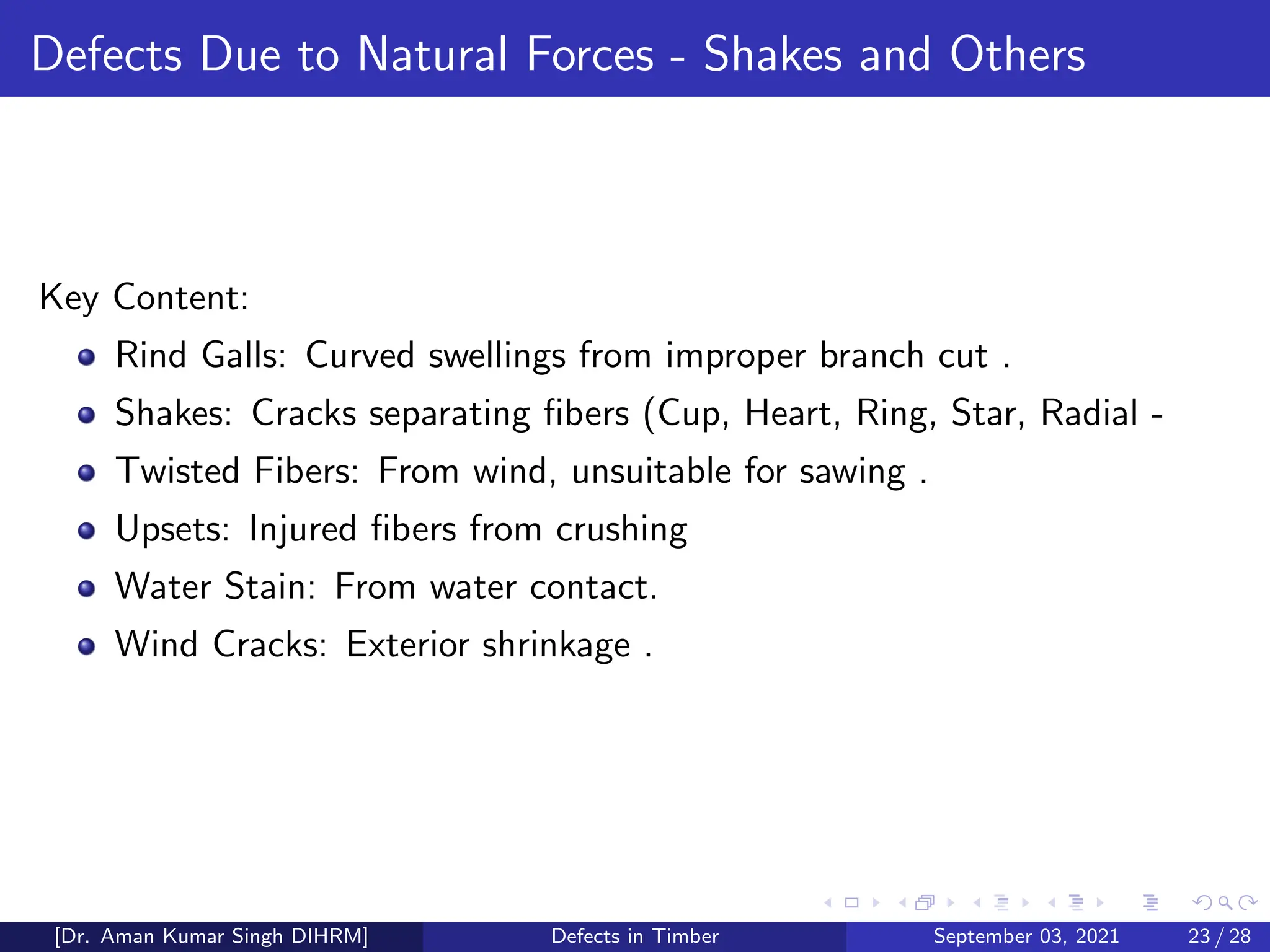 Defects in Timber Understanding Timber Properties, Classification ...