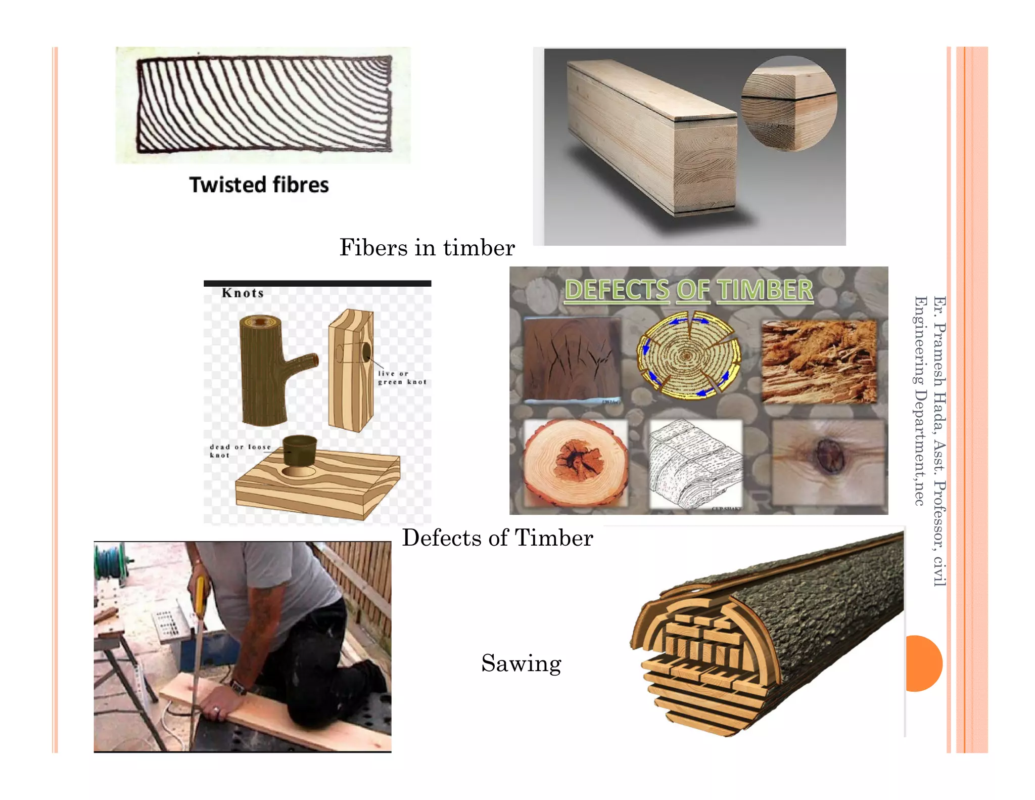 Timber civil engineering material - asst. proff. pramesh hada | PDF