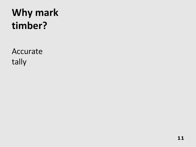 Timber Marking for Loggers | PPT | Woodworking | Arts and Crafts