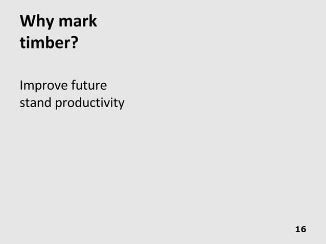 Timber Marking for Loggers | PPT | Woodworking | Arts and Crafts