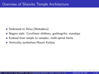 Kandariya Mahadeva Temple: Pinnacle of Shaivite Architecture in the ...