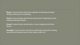 timber basics in structure mechanics (dos) | PPTX