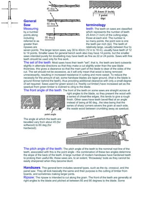 Timber cutting hand saws | PDF | Woodworking | Arts and Crafts