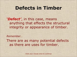 Timber Defects | PPT