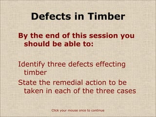 Timber Defects | PPT