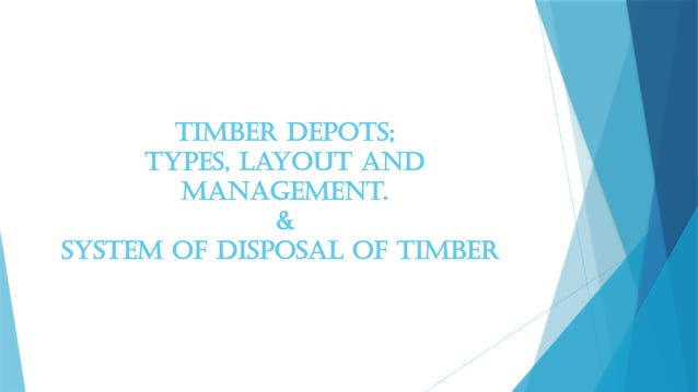 Timber Depot type of depot and layout PPT.pptx | Woodworking | Arts and ...