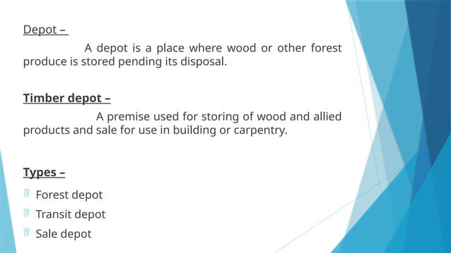 Timber Depot type of depot and layout PPT.pptx | Woodworking | Arts and ...