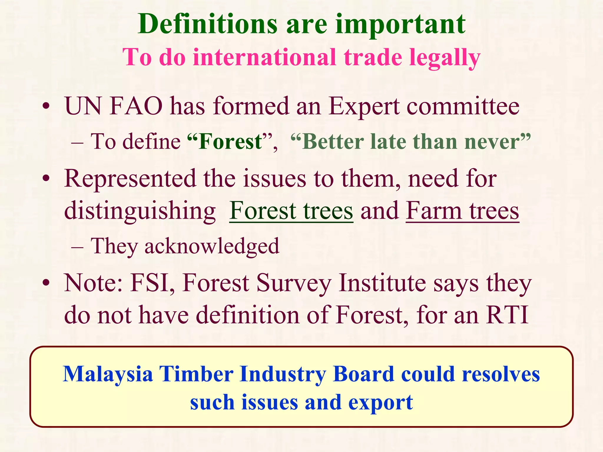 Timber Development Board of India Required under MoAFW, Ministry of ...