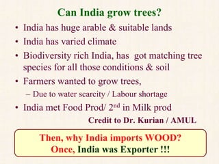 Timber Development Board of India Required under MoAFW, Ministry of ...