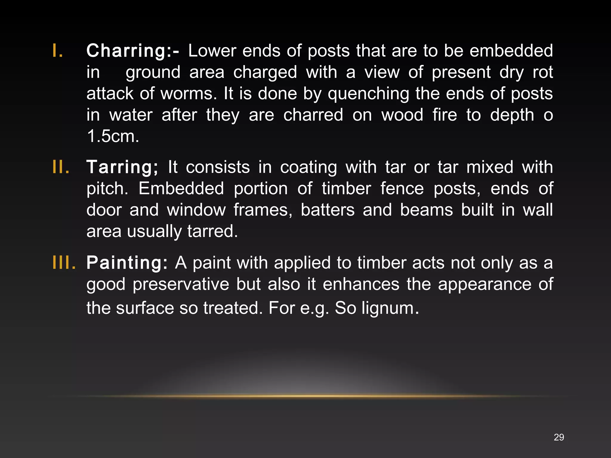 Timber, distempering and paints | PPT