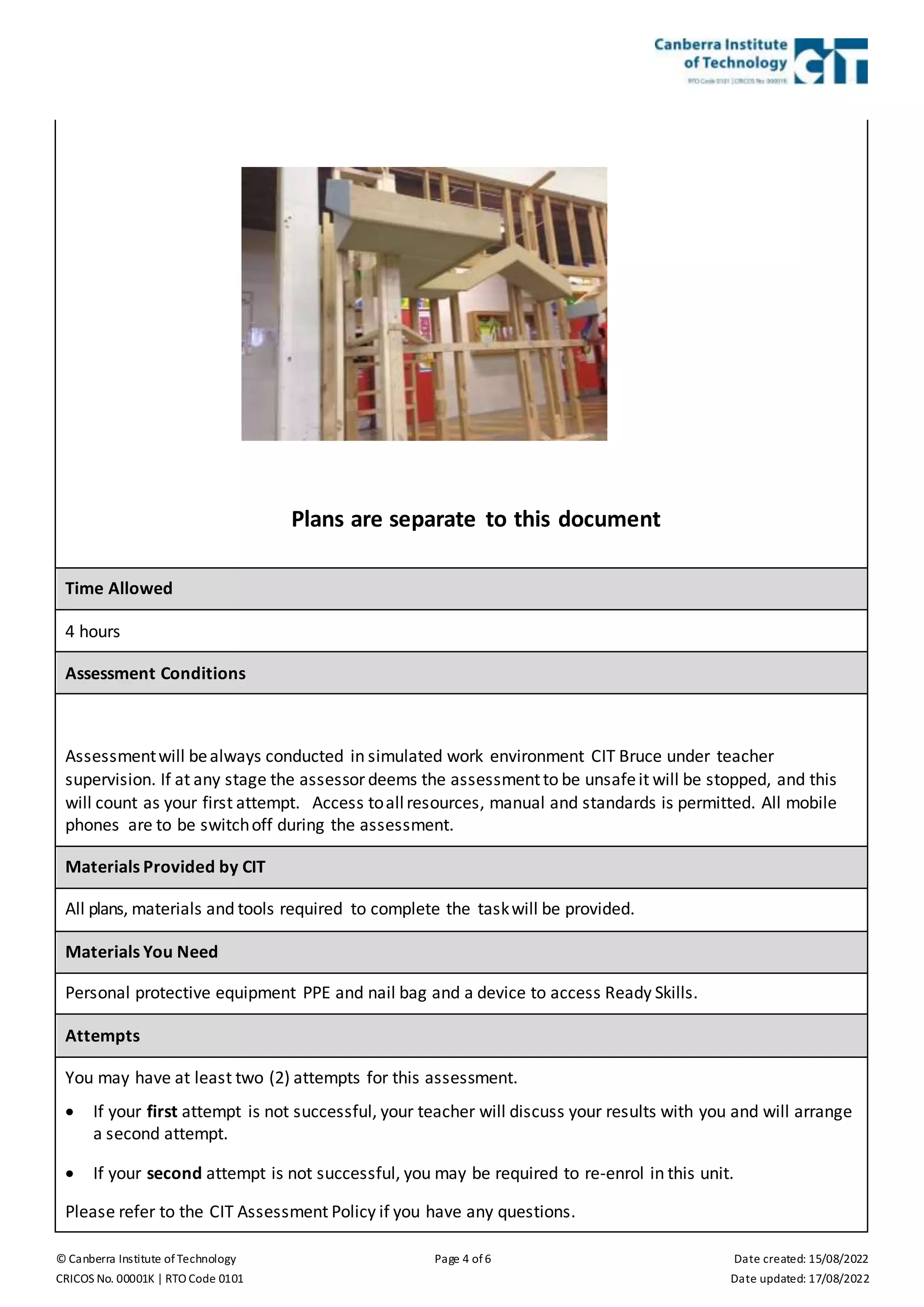 Practical Assessment-Construct Eaves-Boxed eaves | DOCX