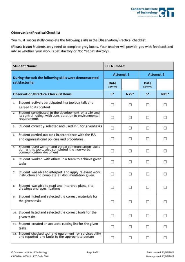 Practical Assessment-Construct Eaves-Boxed eaves | DOCX
