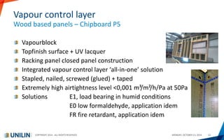Airtightness and vapour control layer products - SpanoTech | PDF