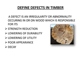 Timber DEFECTS | PPTX