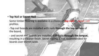 Timber flooring | PPTX