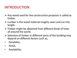 Timber structures | PPTX