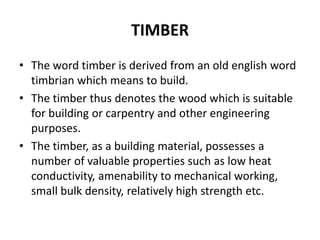 Timber | PPTX | Woodworking | Arts and Crafts