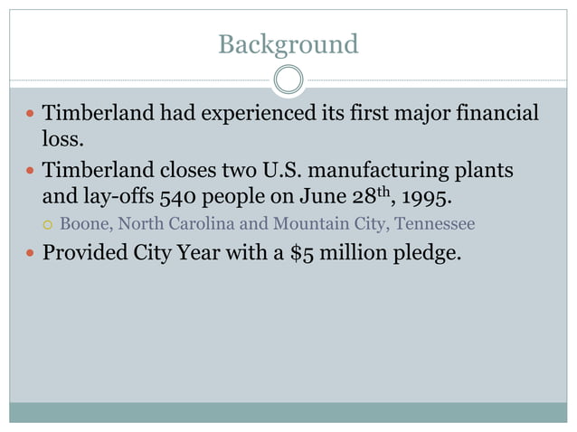 Timberland Case Study | PPTX