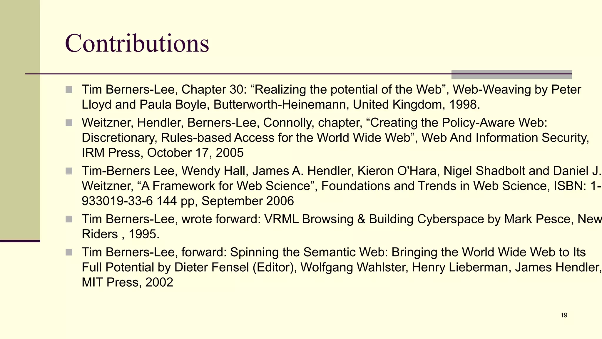 Tim Berner Lee web inventor | PPTX