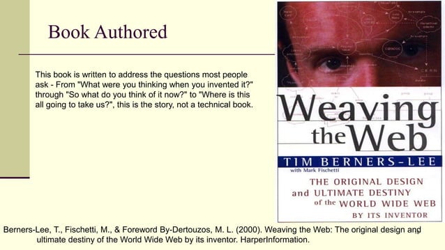 Tim Berner Lee web inventor | PPTX | Web Design and HTML | Internet