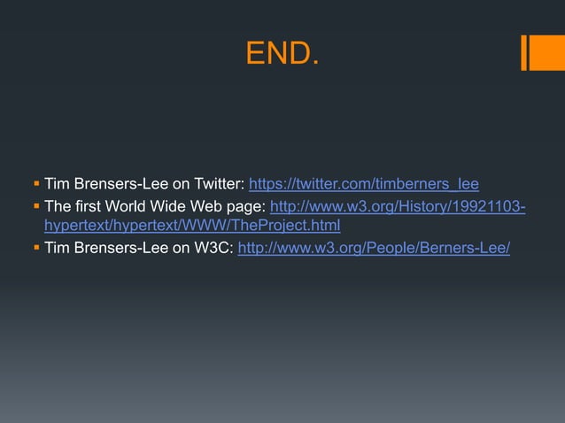 Tim Berners Lee, by Filippo C. | PPT