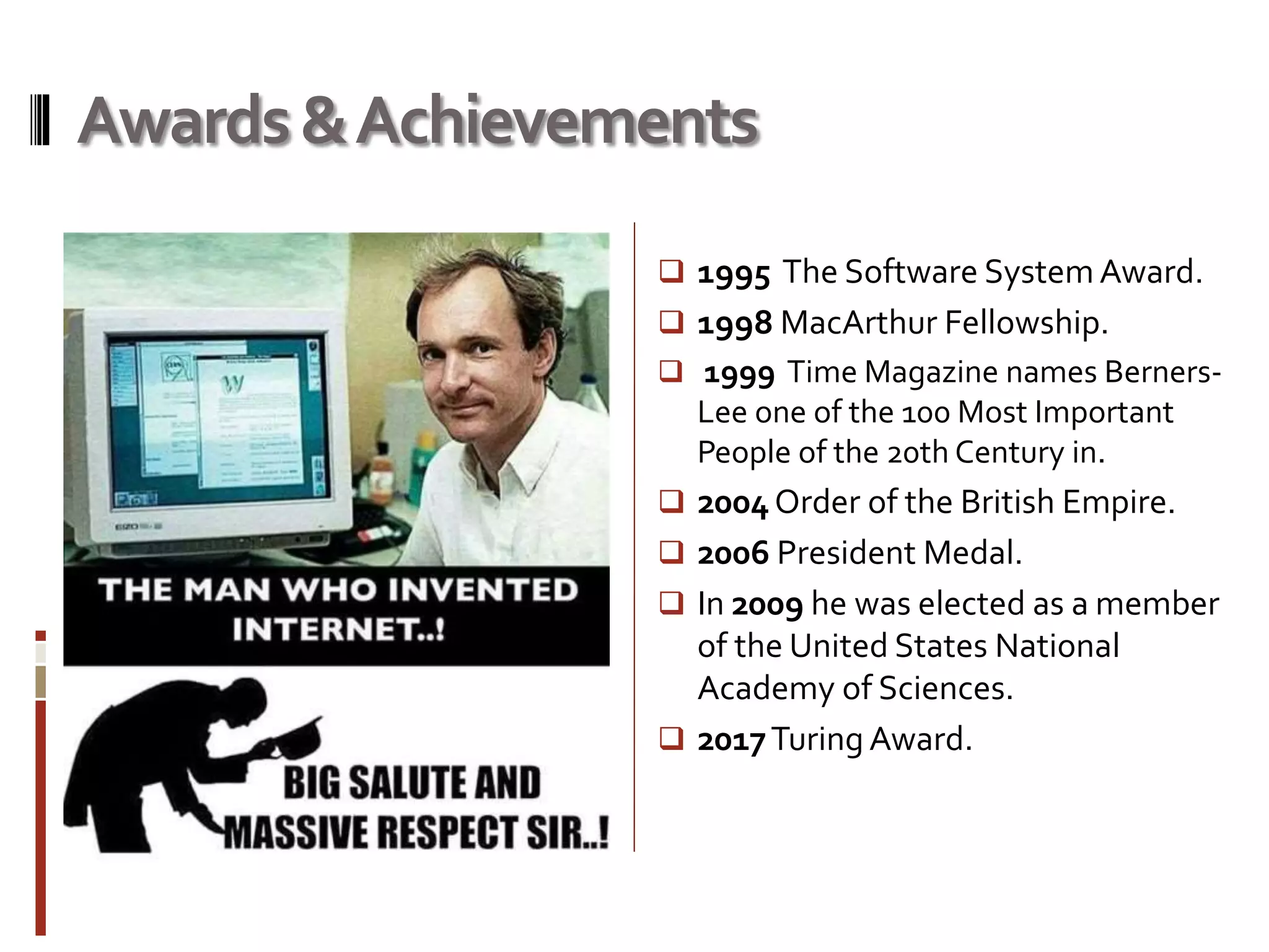 Tim berners lee : Inventor of world wide web | PPTX