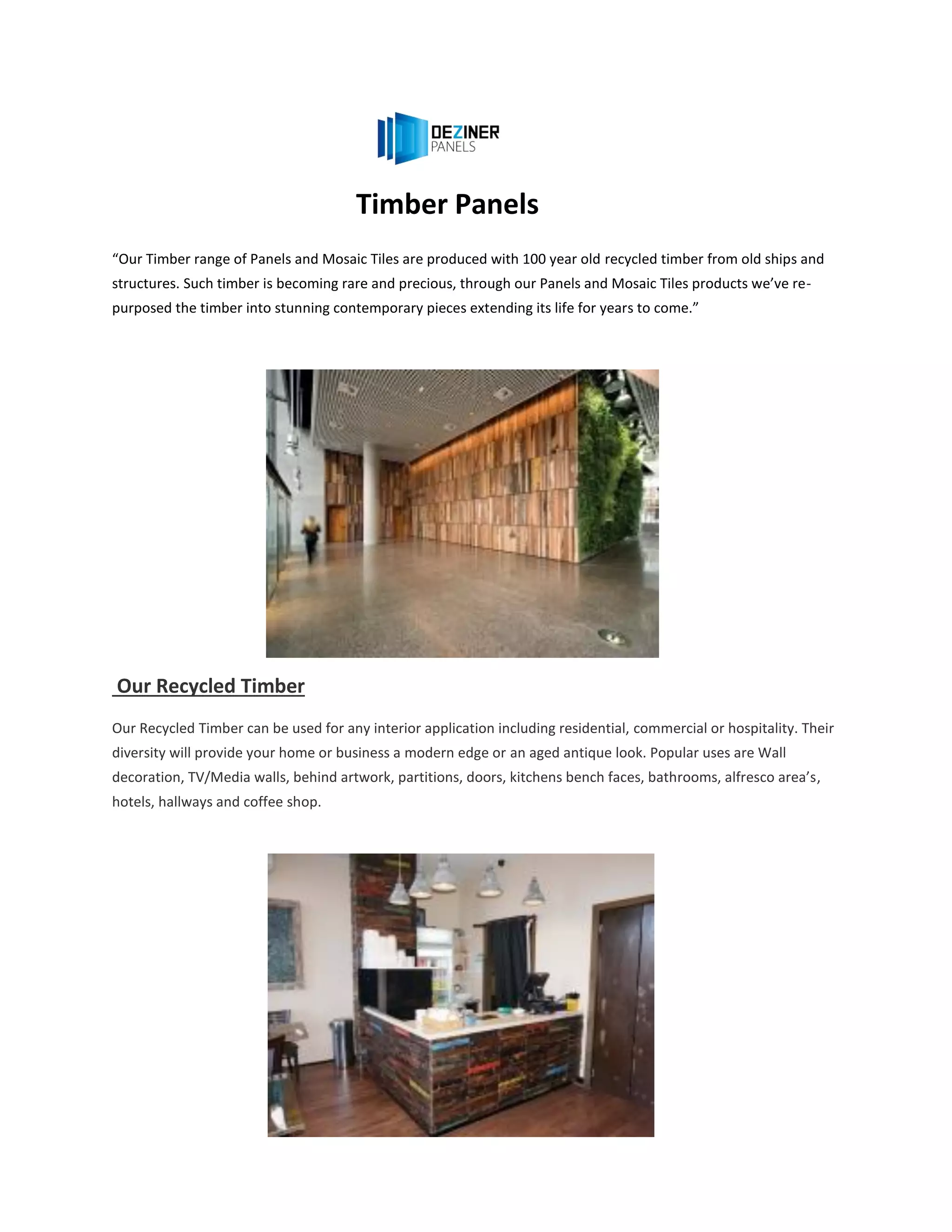 Timber panels | PDF