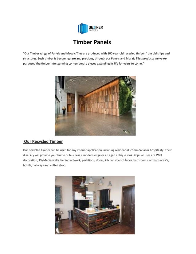 Timber panels | PDF