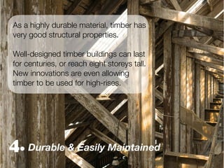 13 Reasons Sustainable Timber is the Best Construction Material | PDF ...