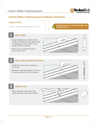 TimberTech Decking Install Guide | PDF