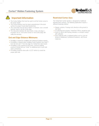 TimberTech Decking Install Guide | PDF