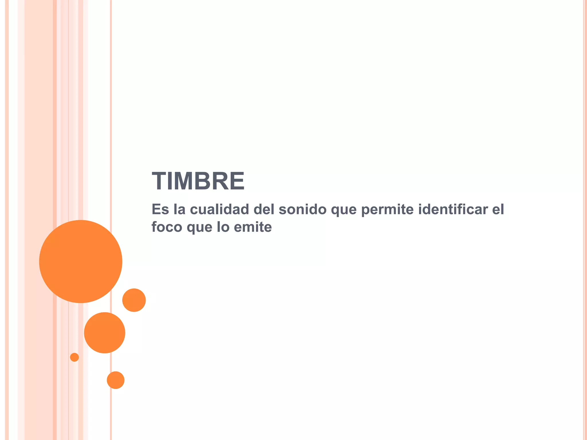Timbre | PPTX
