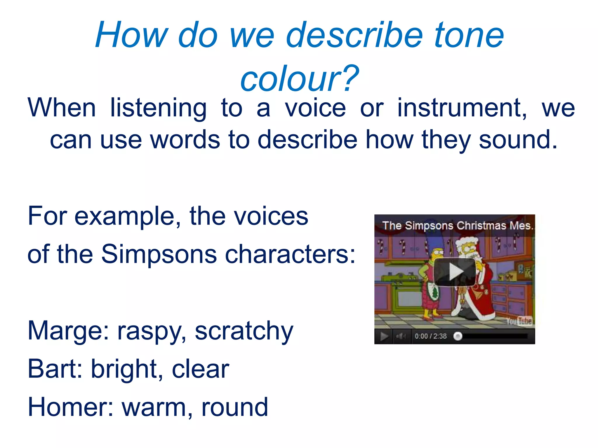 Week 1 assignment - Timbre | PPSX