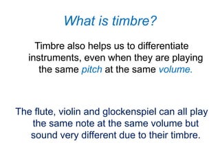 Week 1 assignment - Timbre | PPSX