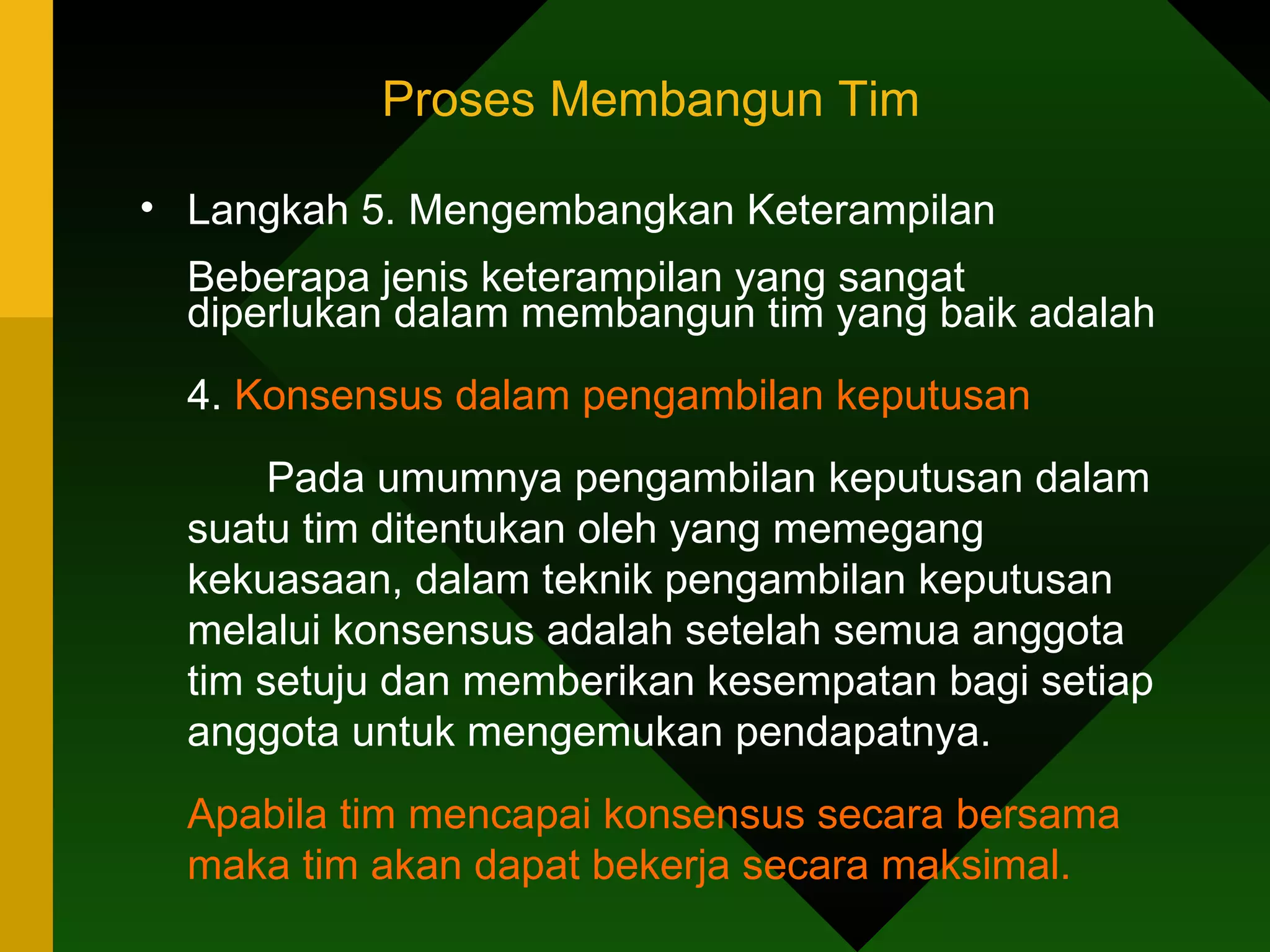 Tim building (membangun tim) | PPT