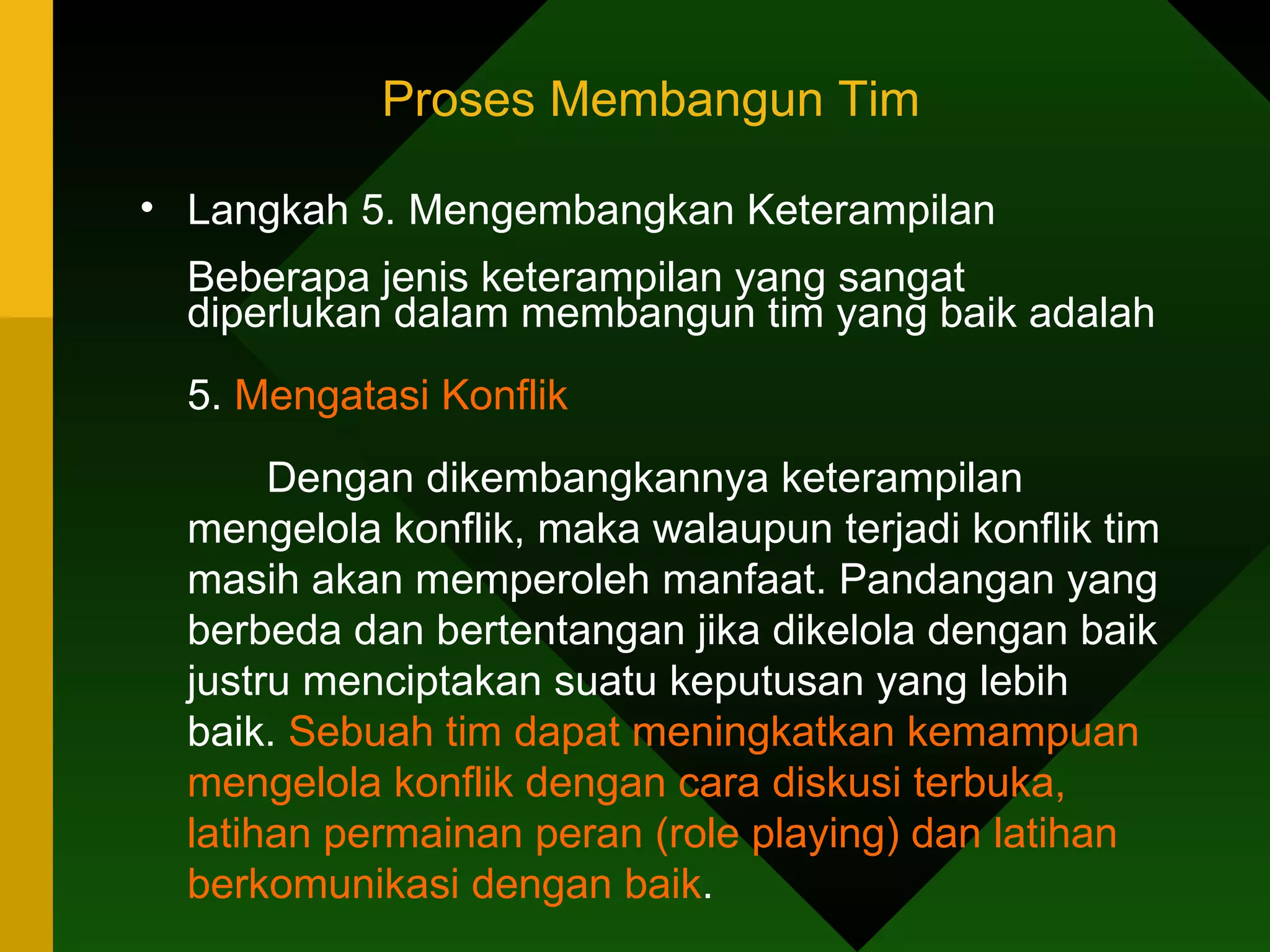 Tim building (membangun tim) | PPT