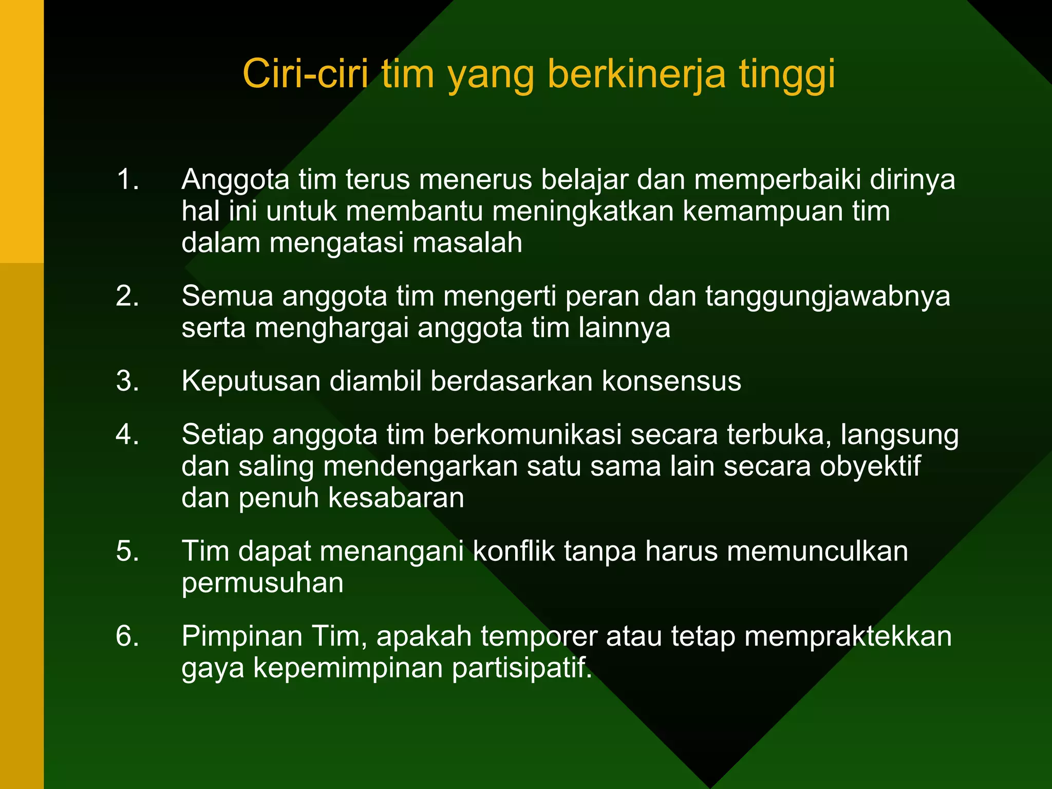 Tim building (membangun tim) | PPT